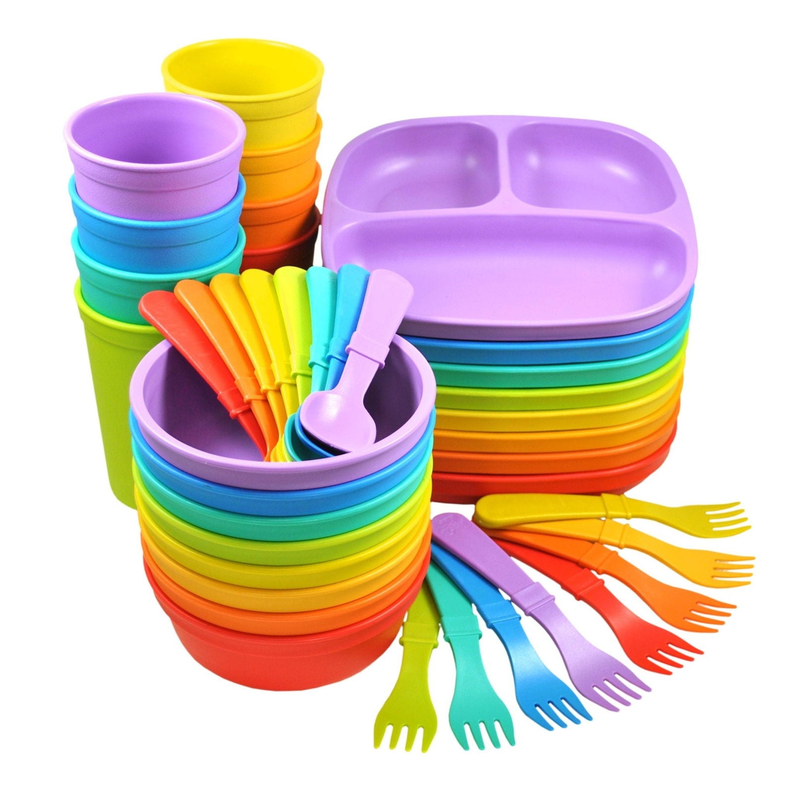 Re-Play Plates, Cups & Cutlery - Kids Tableware – Alex and Moo